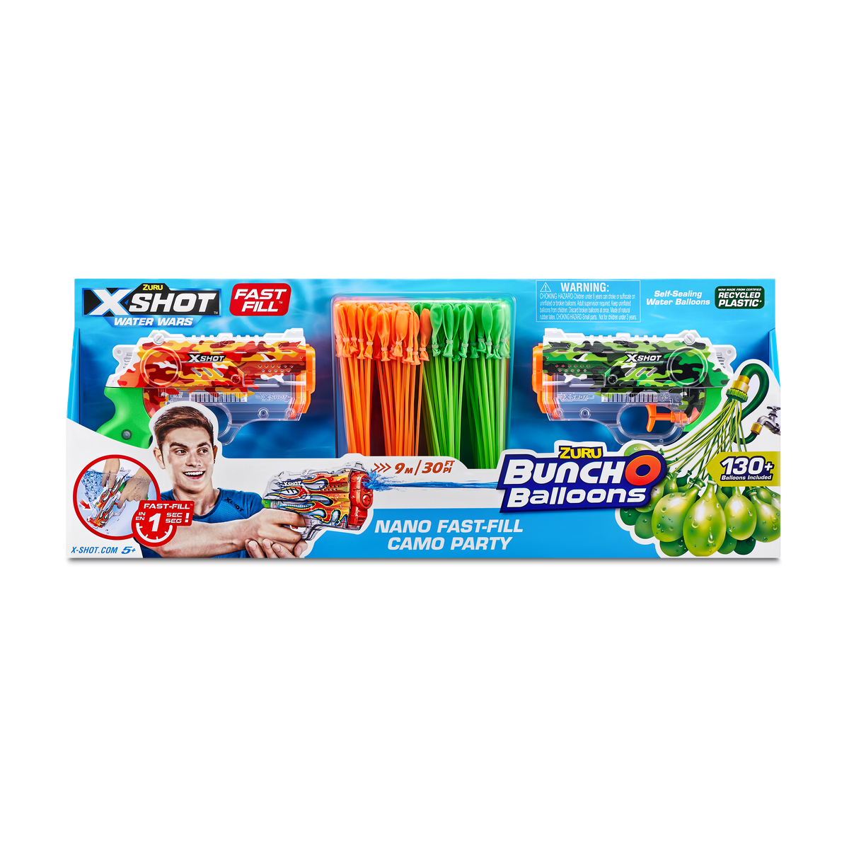 X-Shot Water BOB Camo Party [2NanoFast Fill] – Amarello toys