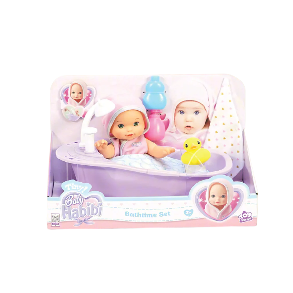 Baby Habibi Doll Bathtime Set (8.5 inch, Tiny) – Amarello toys