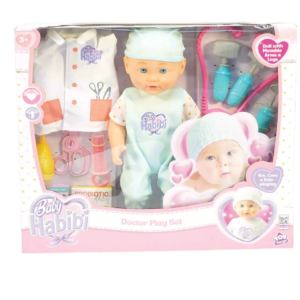 Baby Habibi Doll Doctor Play Set (14 inch) – Amarello toys