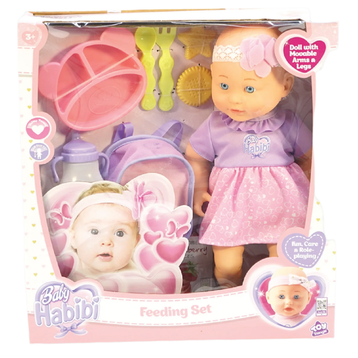Baby Habibi Doll Feeding Set (14 inch) – Amarello toys