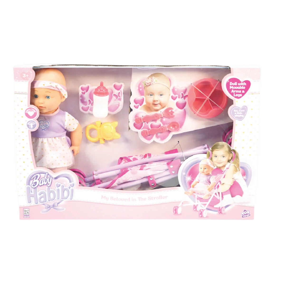 Baby Habibi Doll My Beloved in The Stroller – Amarello toys