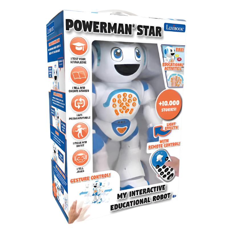 Powerman Star Interactive Robot W/Learn And Play – Amarello toys