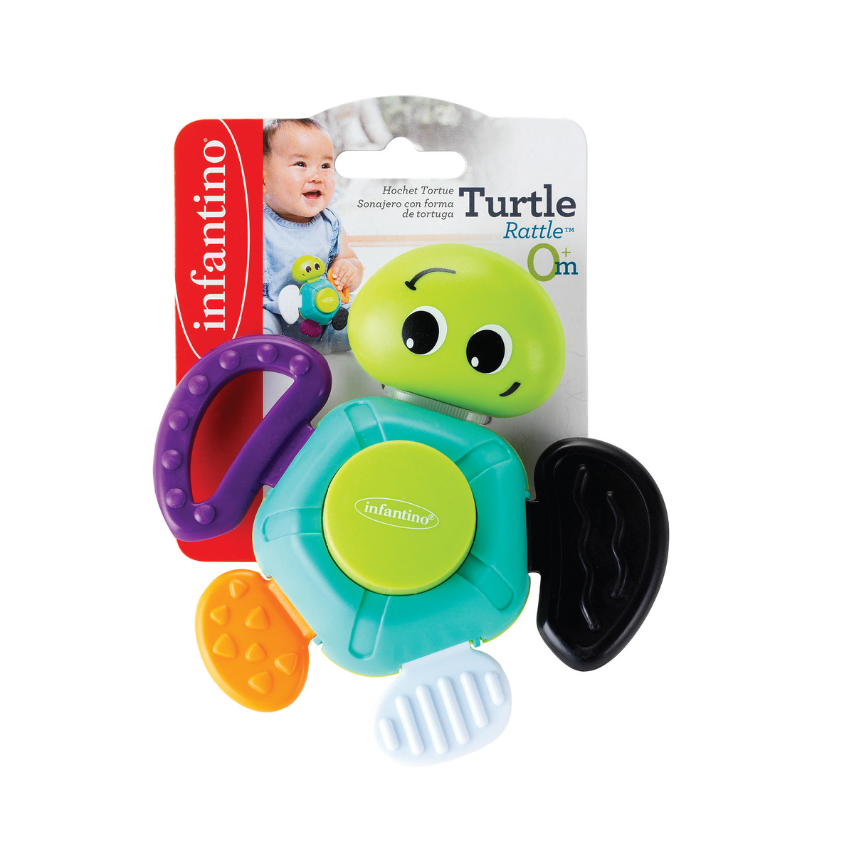 Infantino Turtle Rattle – Amarello toys