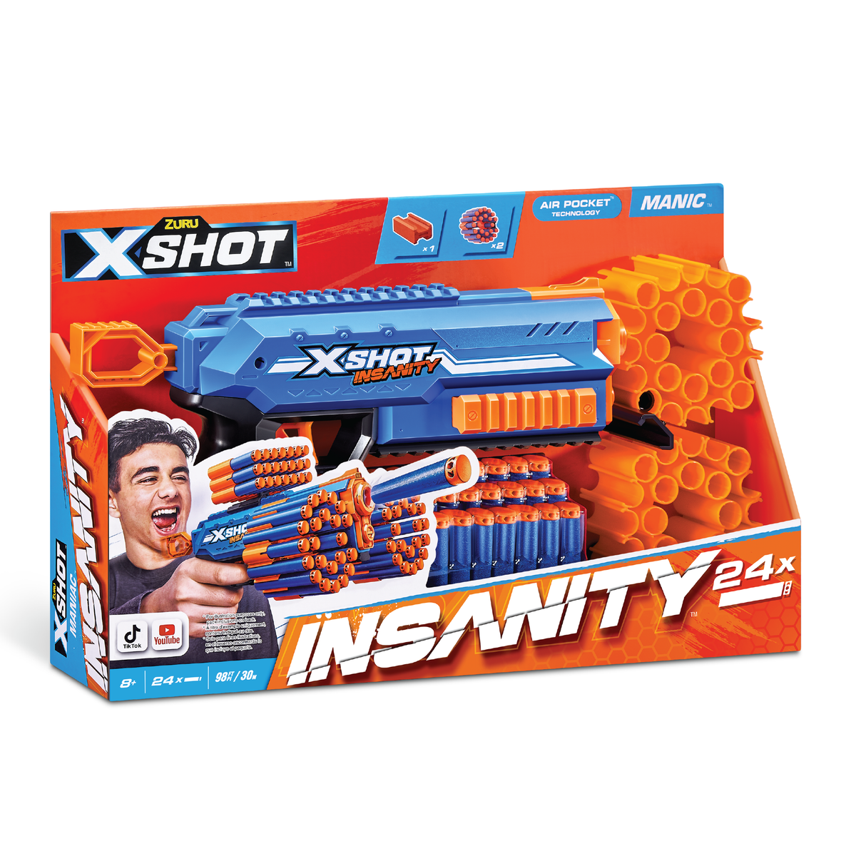 X-Shot Insanity Manic – Amarello toys