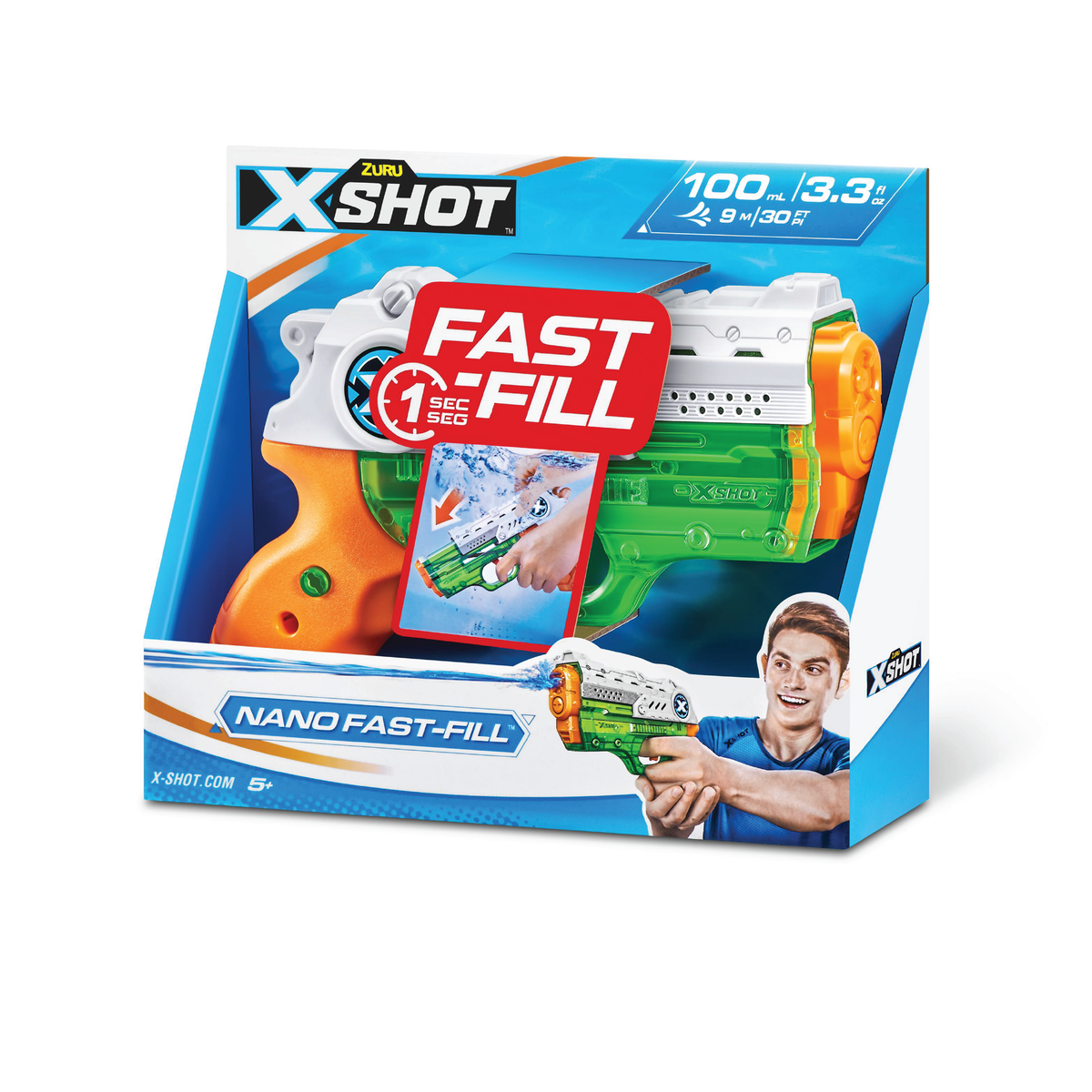 X-Shot Water Nano Fast Fill – Amarello toys
